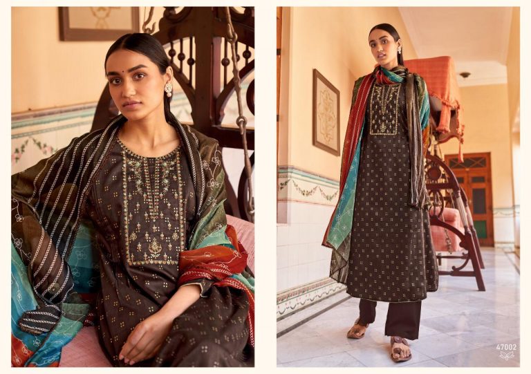 kesariya salwar suits latest catalogue - Pehnava Fashion Mart