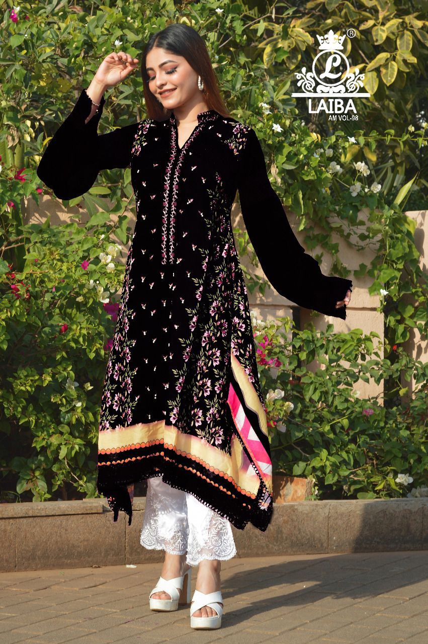 LAIBA AM VOL 98 PAKISTANI KURTIS AT WHOLESALE